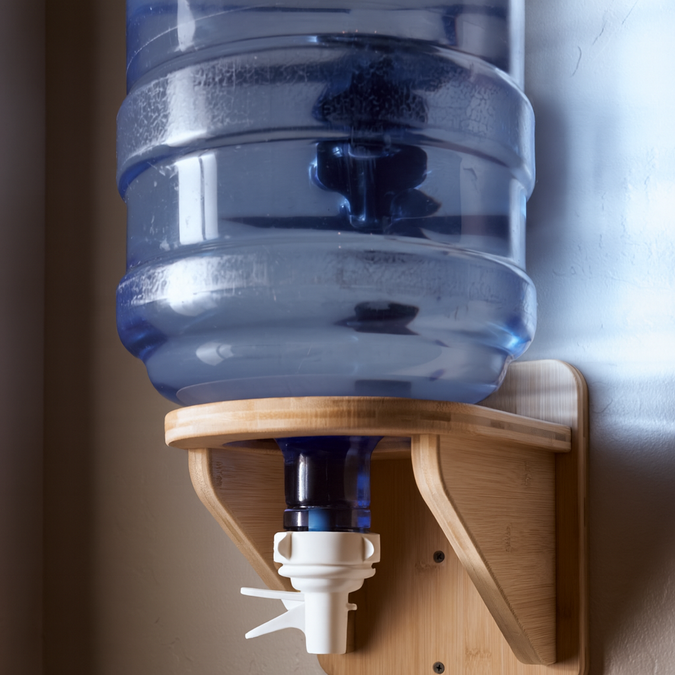 Vagabond Racks Bamboo Water Jug Wall Mount - 3 & 5 Gallon Hydration St